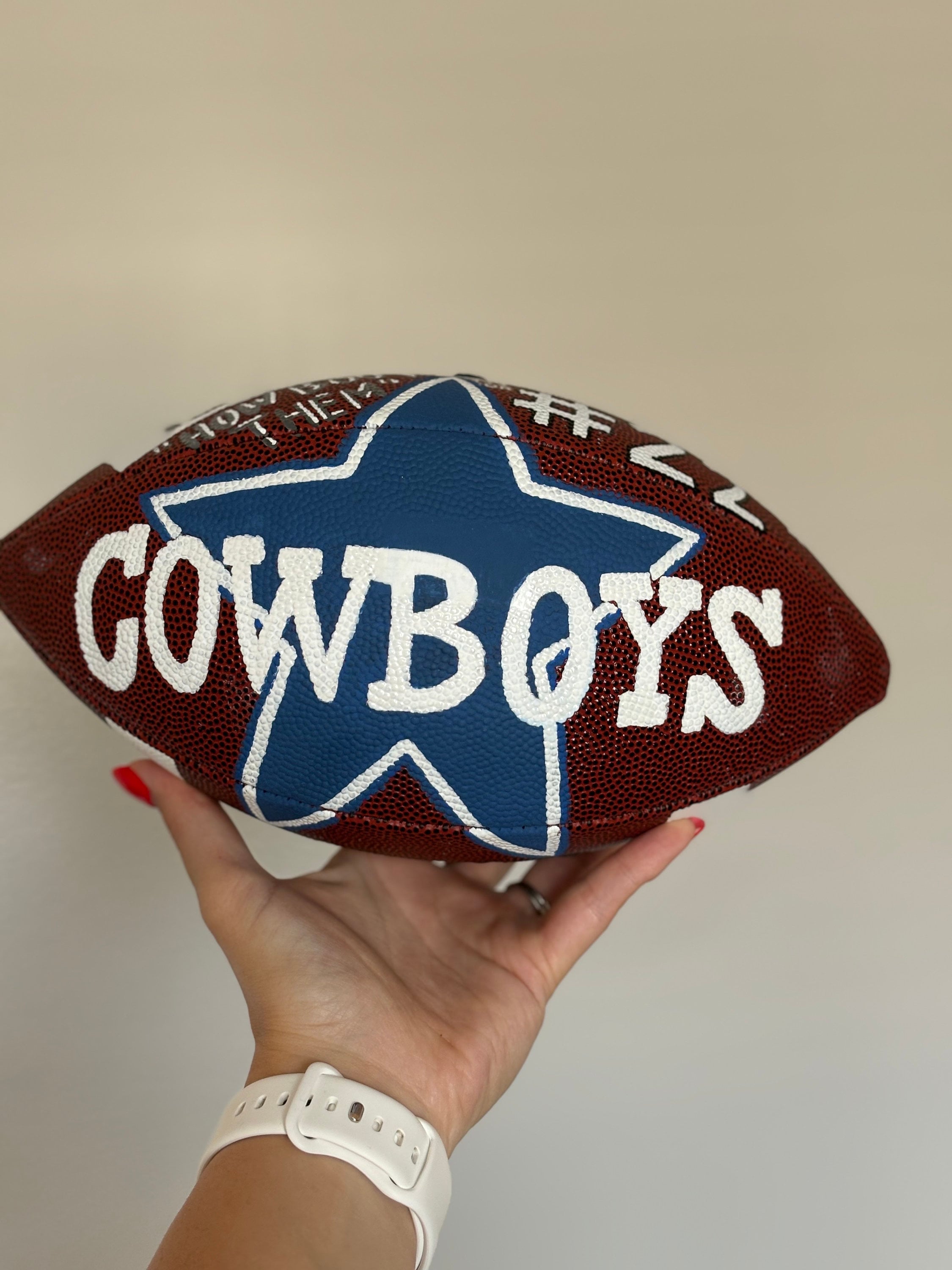 Customized Hand-painted Football - Etsy