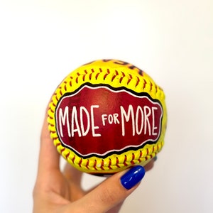 Customized Hand-painted Softball - Etsy