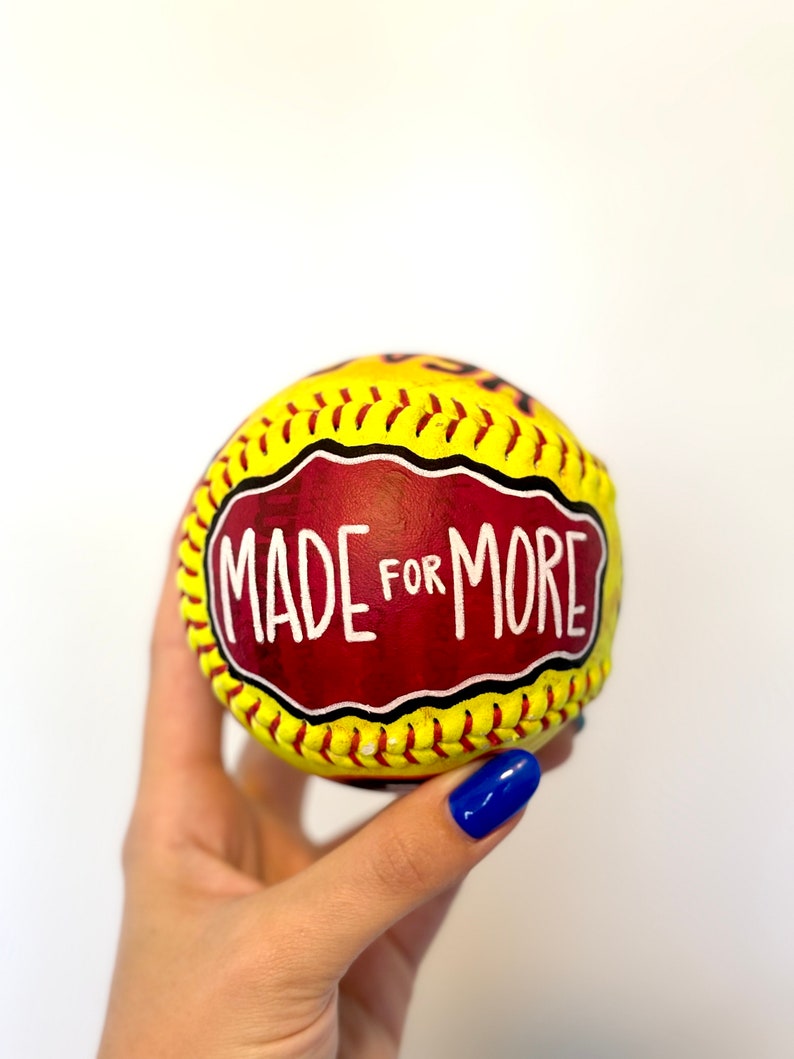 Customized Hand-painted Softball - Etsy