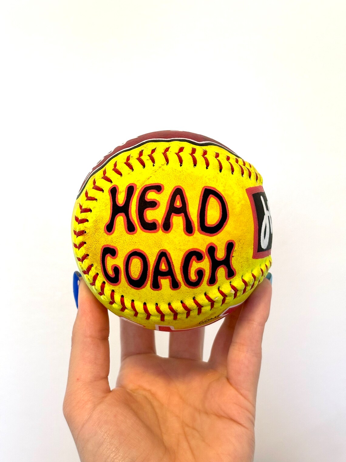 Customized Hand-painted Softball - Etsy