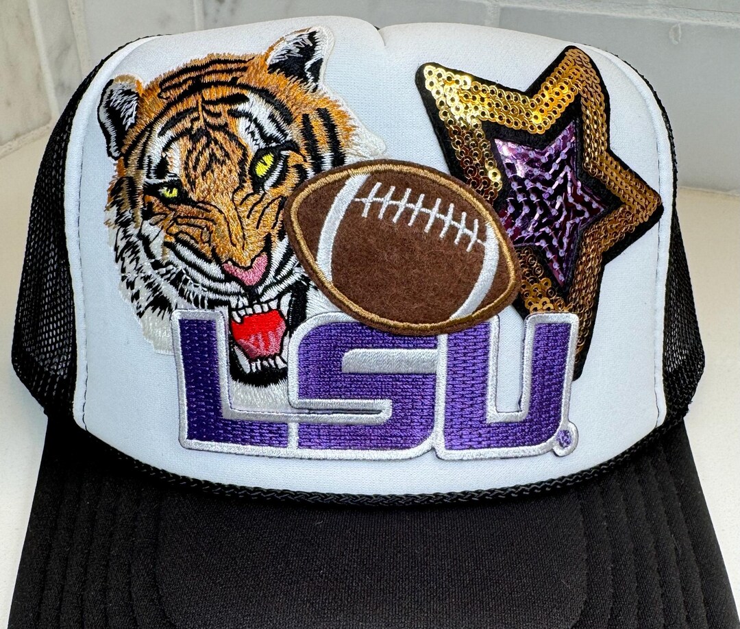 Custom LSU Tigers Patch Trucker Hat - Etsy