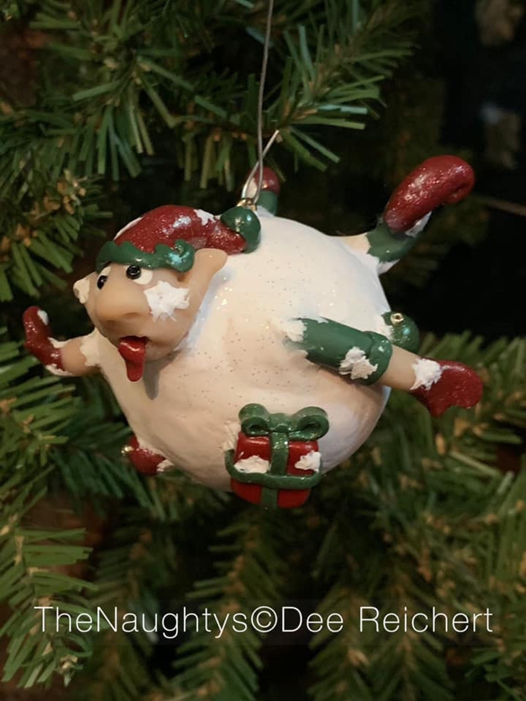 SOLD OUT!!! Please Do Not Order Naughty Elf Christmas Tree Ornament ...
