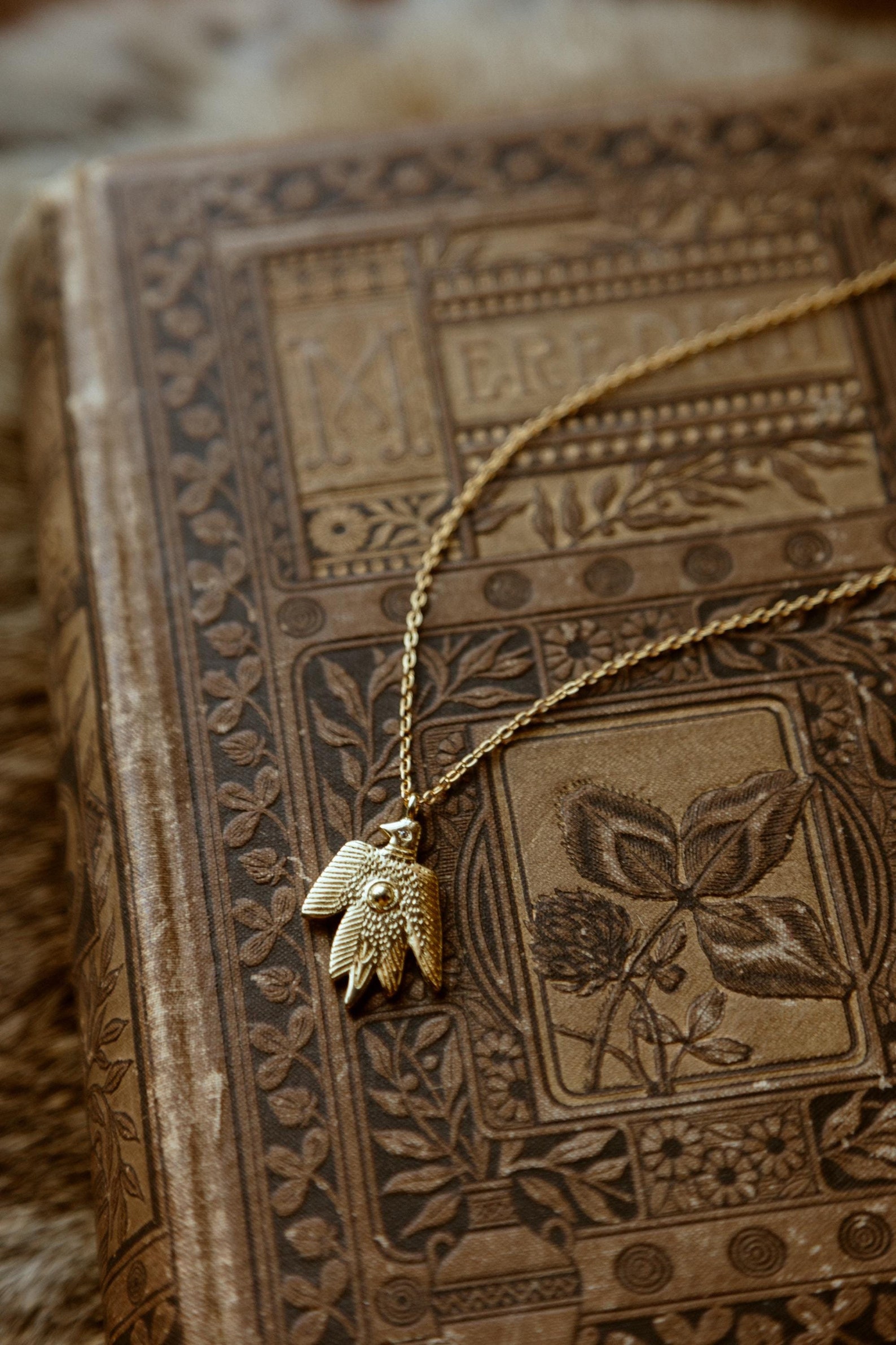 Thunderbird. a Mythical Gold Bird Talisman Necklace. - Etsy