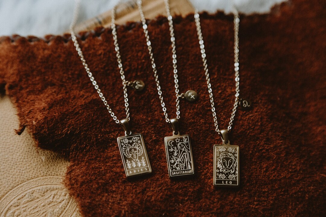 Fire Signs. a Bohemian Gold Celestial Zodiac Talisman Necklace. - Etsy