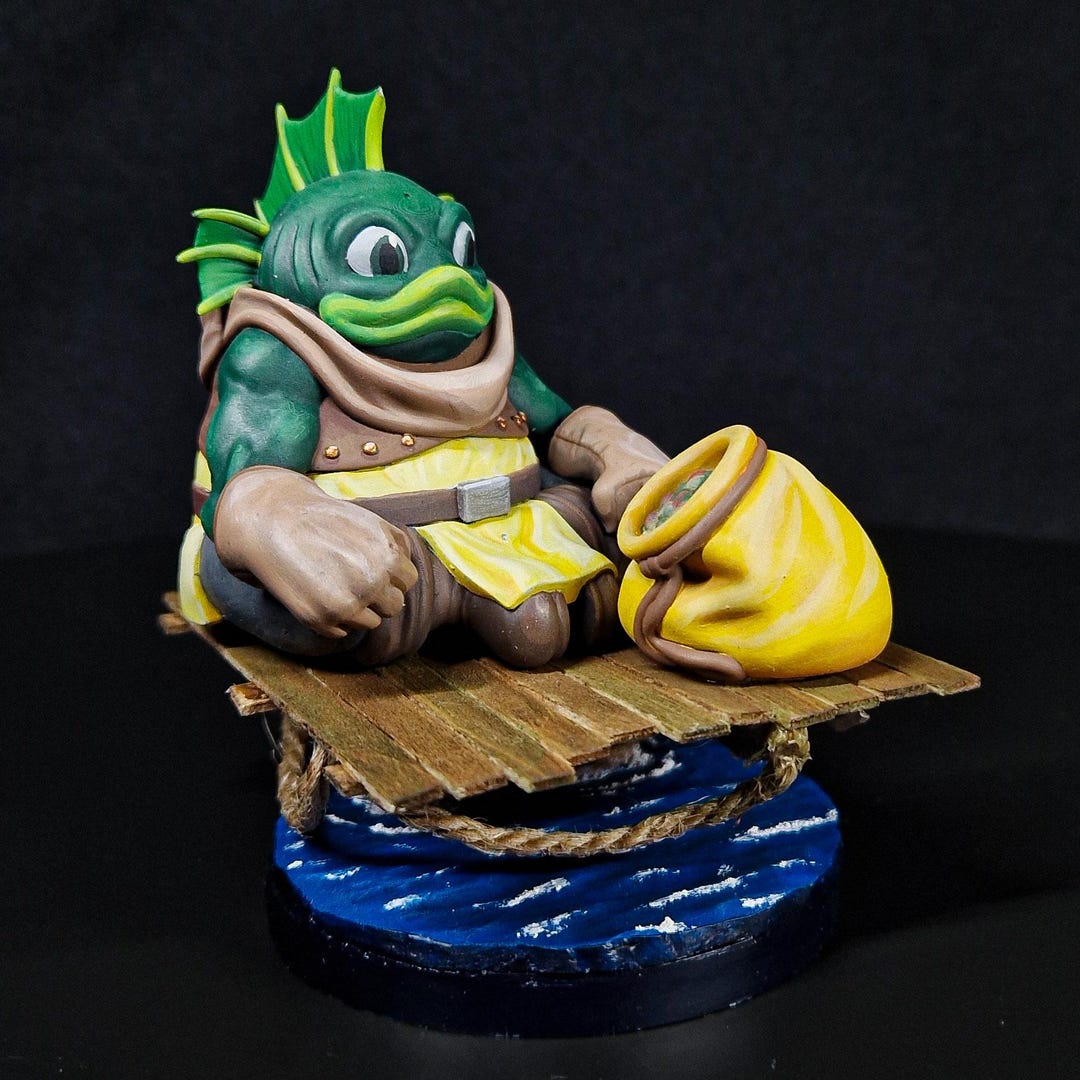 Fishman | Hand Painted | 3D Printed | Fan Art | Collectible | Gift ...