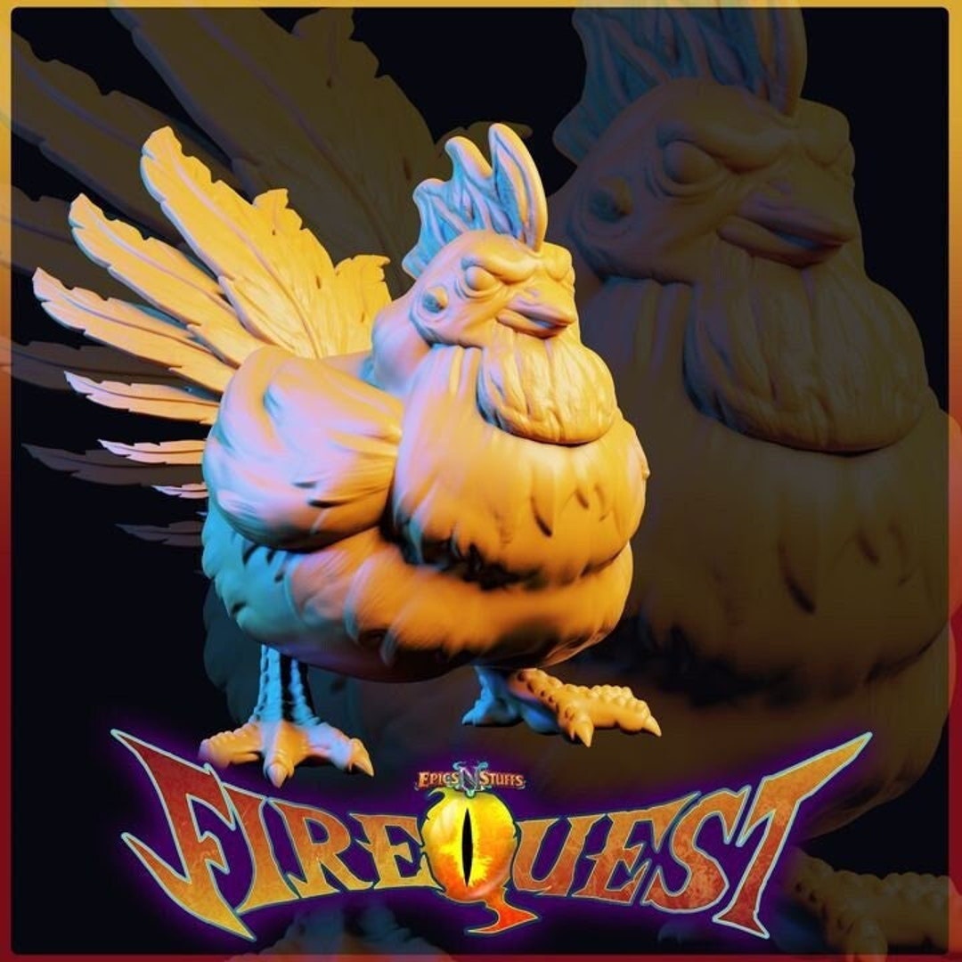 Rocky Big Roost Breath of Fire Miniature III 3D Printed Dungeons and ...