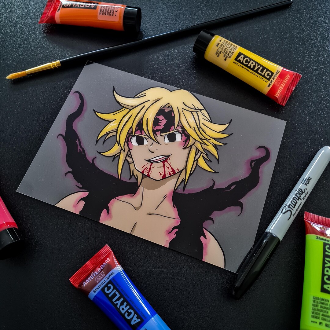 Meliodas | the Seven Deadly Sins | Glasspainting | Hand Painted | Hand ...