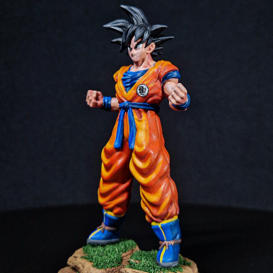 Goku | Dragon Ball | Handgeschilderd | 3d-geprint | Fanart ...