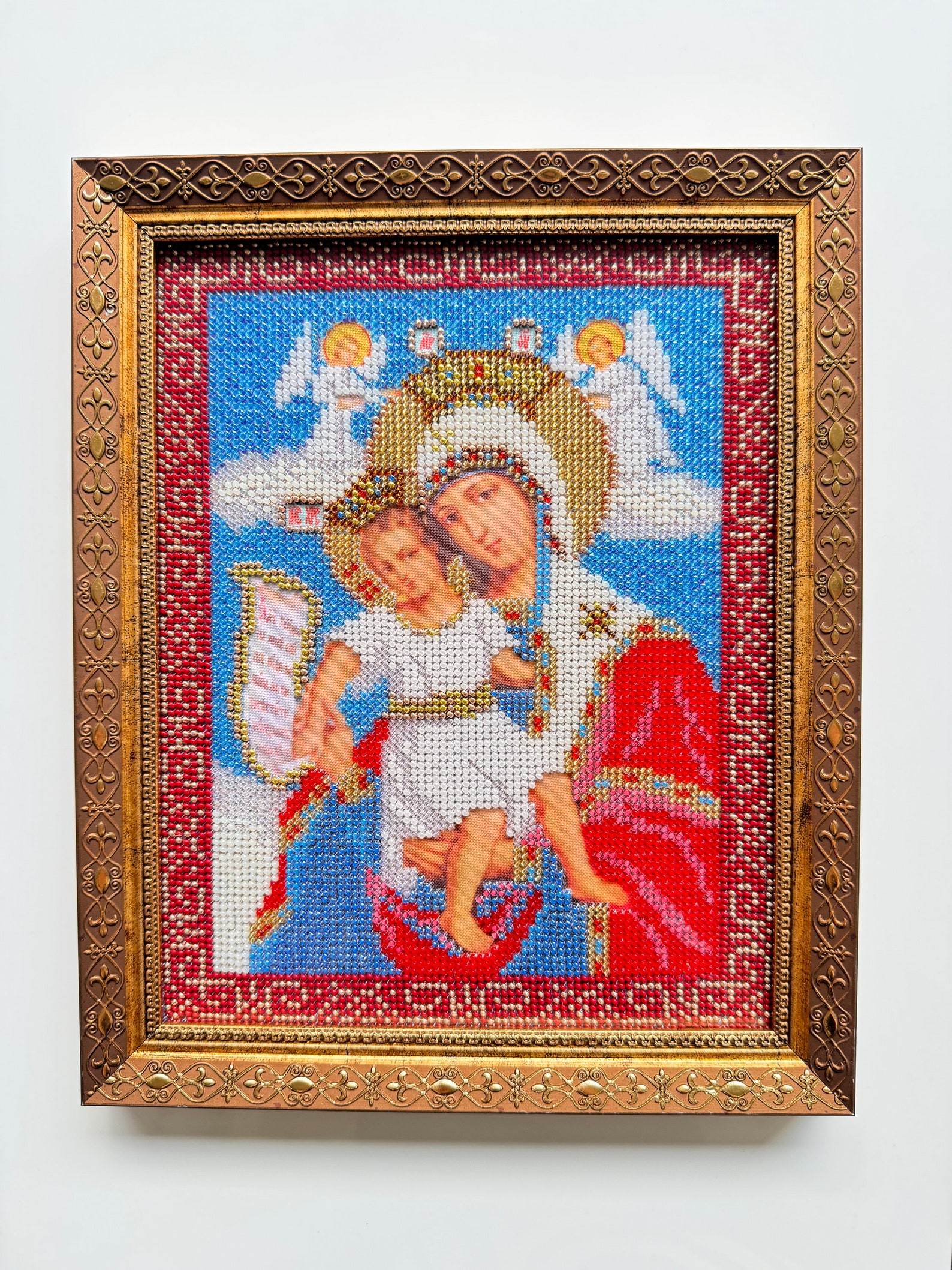 Icon, Handmade Icon, Embroidered Icon, Bead Icons, Handmade Beadwork ...