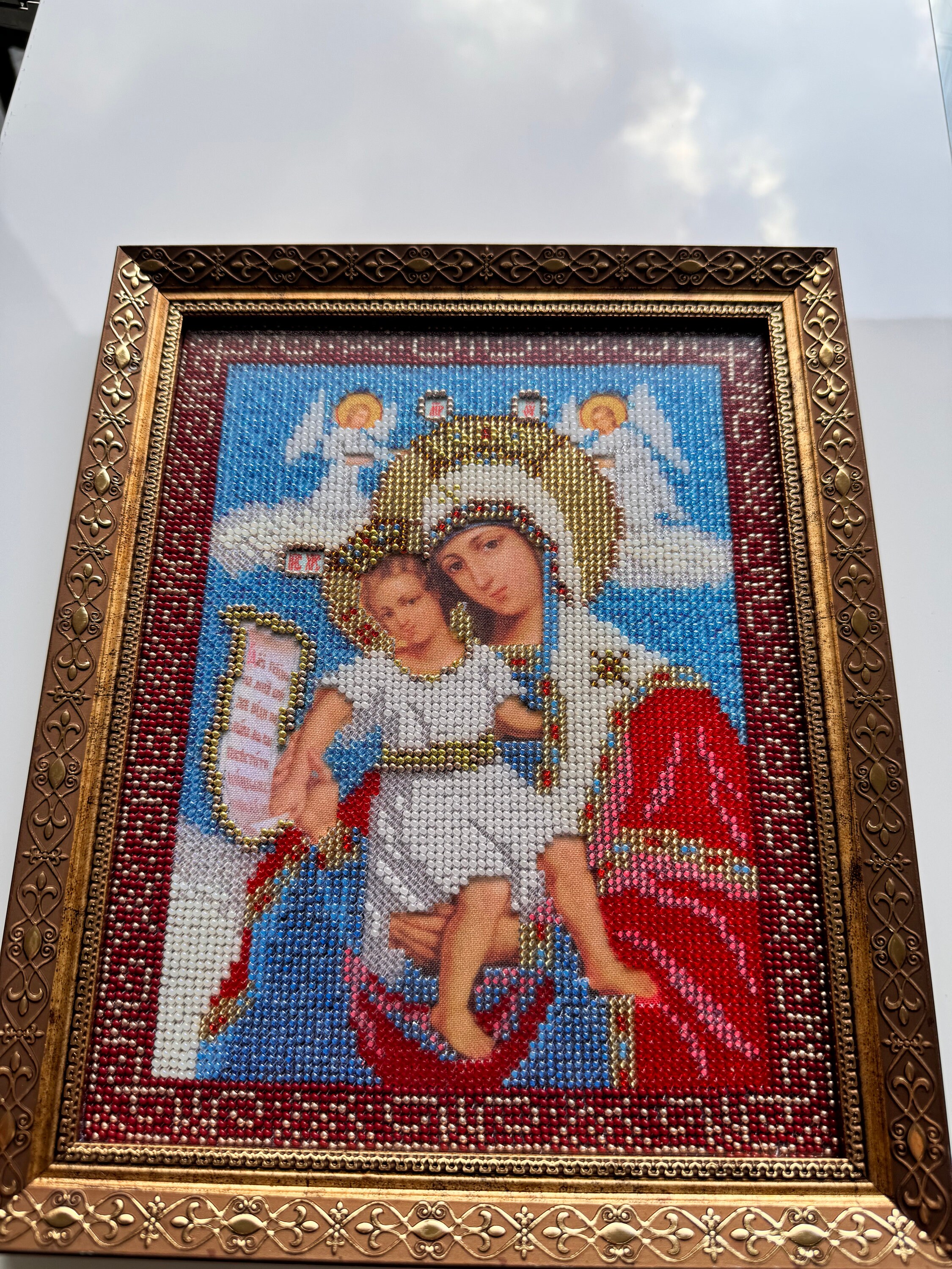 Icon, Handmade Icon, Embroidered Icon, Bead Icons, Handmade Beadwork ...