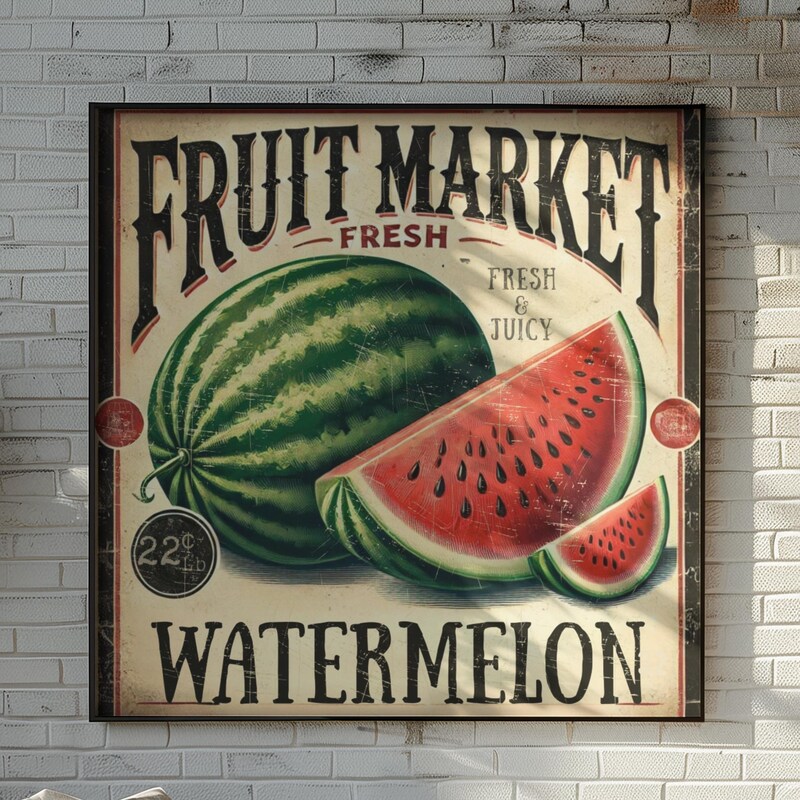 Watermelon Poster - Etsy
