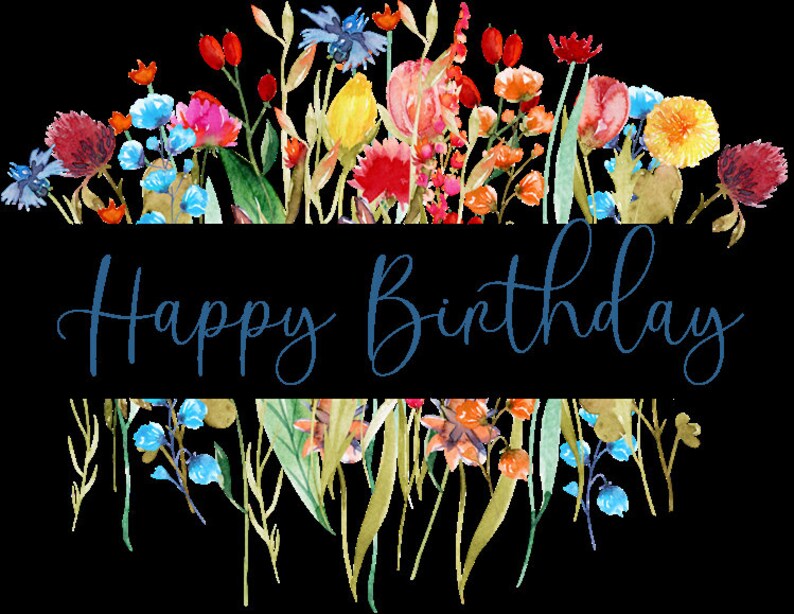 Happy Birthday Note Cards Digital Download Printable - Etsy