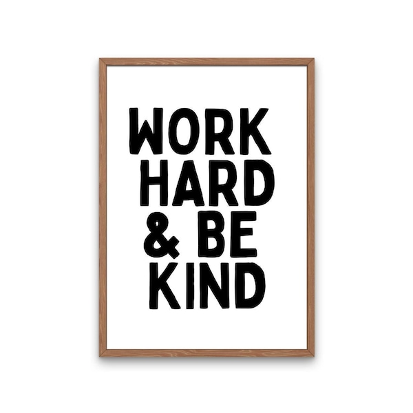 Be Kind Poster - Etsy