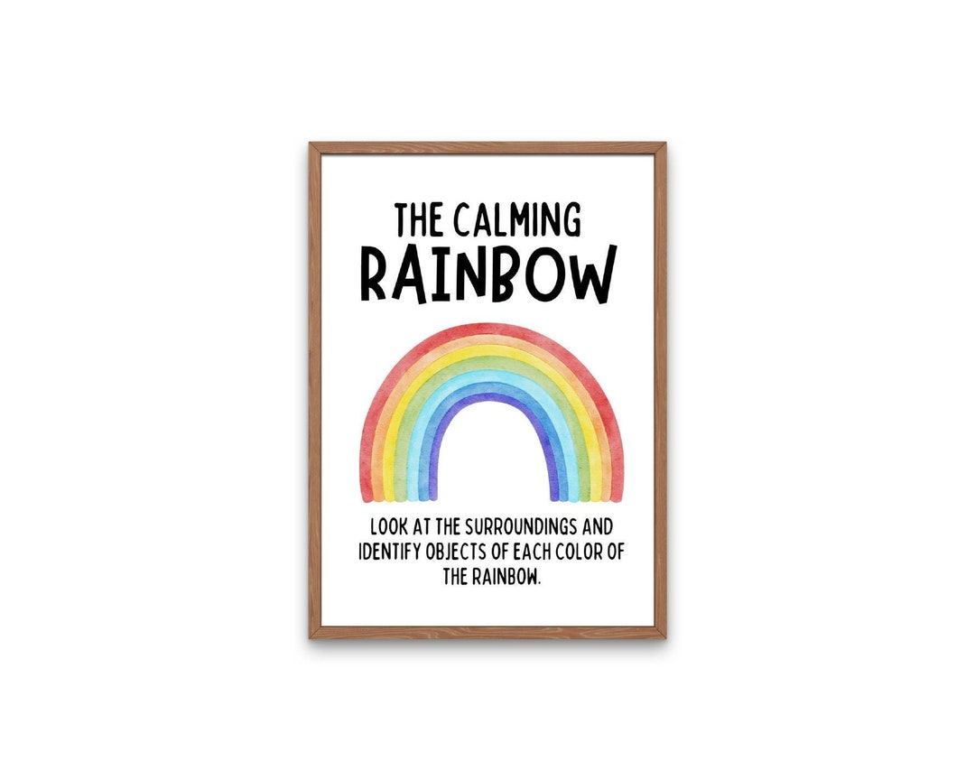 Rainbow Calming, Motivational Classroom Posters Quotes, Kids ...