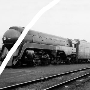 Norfolk & Western Locomotive #134, High Resolution Black and White ...