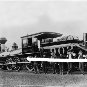 1890 Union Pacific Locomotive #902 Plus Crew & Others,huntington ...