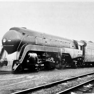 Norfolk & Western Locomotive #134, High Resolution Black and White ...