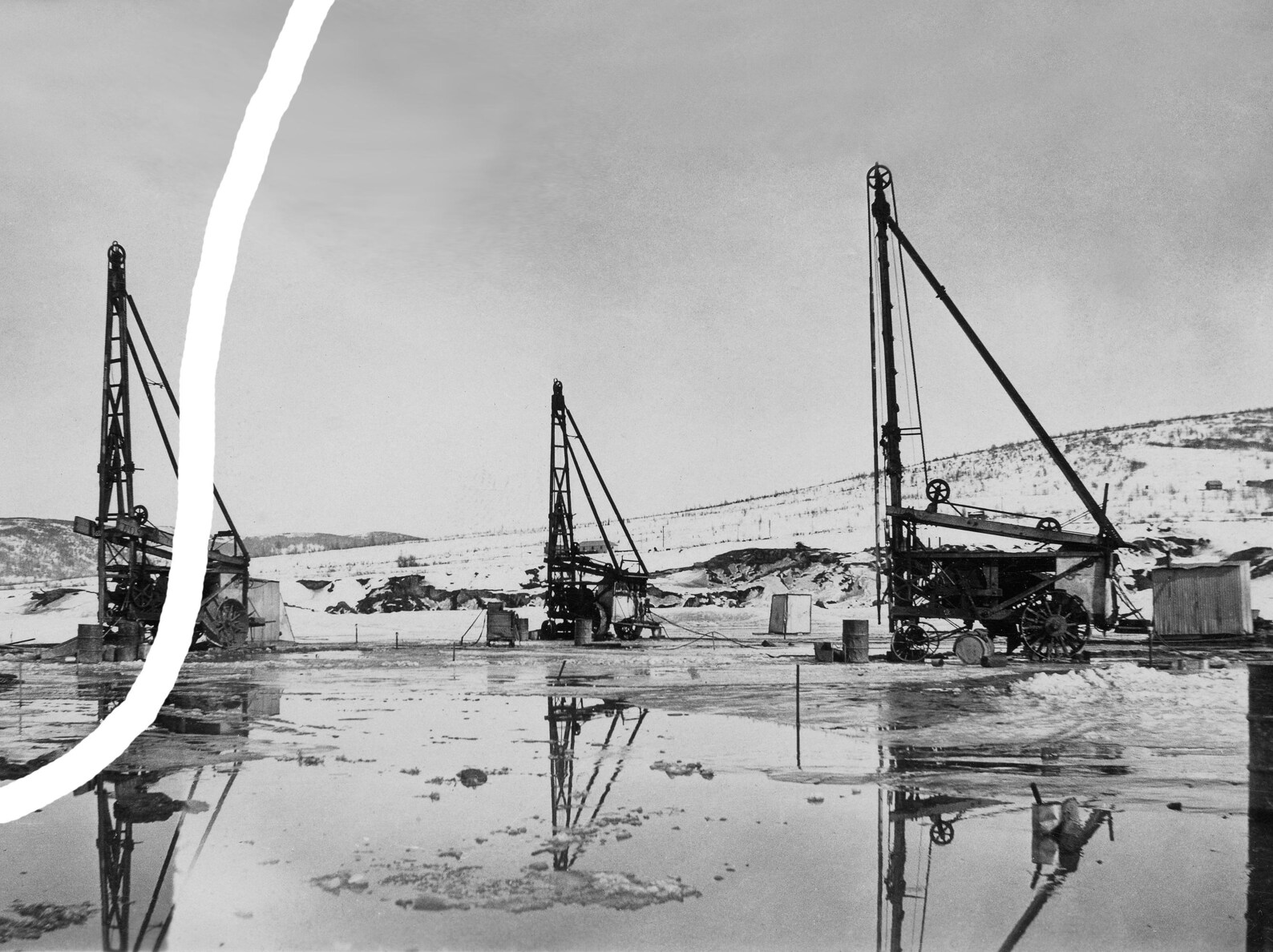 1940’s Early Alaska Oil Drilling Rigs, Alaska History-high Resolution ...