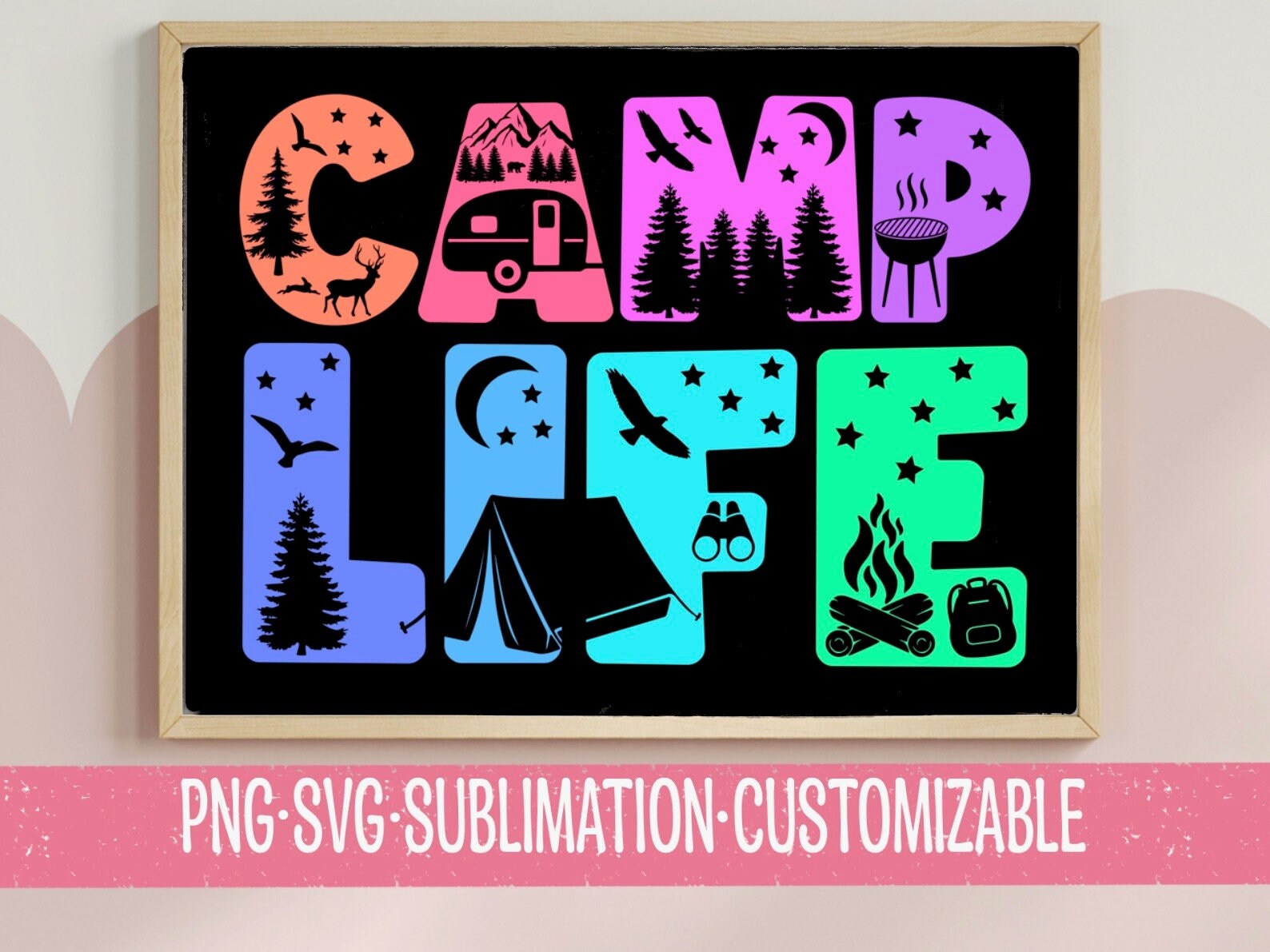 Camp Life PNG & SVG Digital Download Travel Clipart Family Trip ...