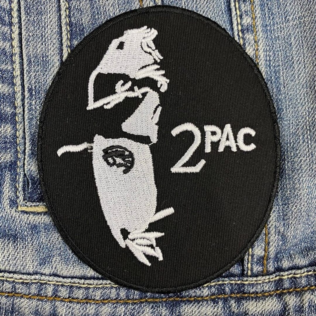 2pac Tupac Round Embroidered Patch Badge Applique Iron on 383271 - Etsy