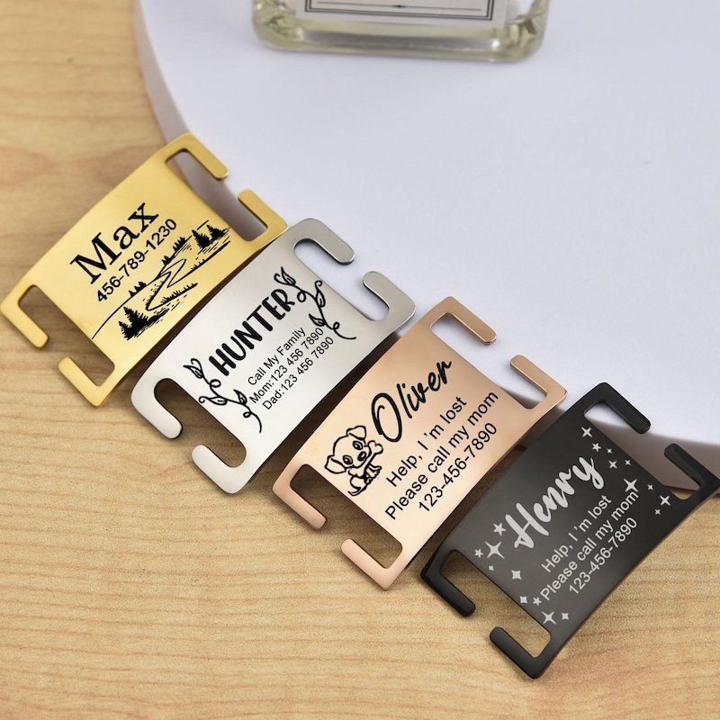 Dog Tags 1.25 Collar - Etsy UK