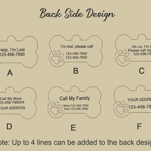 Engraved Bone Dog ID Tag: Stainless Steel Pet Tag - Etsy
