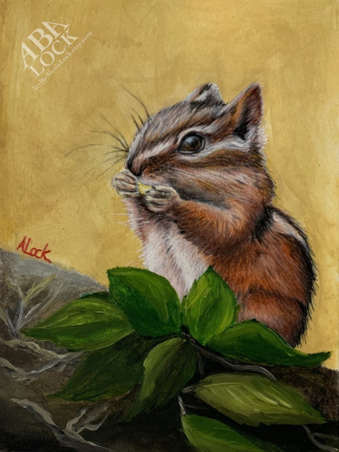 Chipmunk Art Print - Etsy