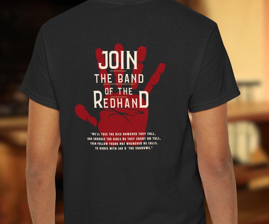 Wheel of Time Red Hand Recruiting Shirt | Time to Roll the Dice Mat Cauthon WOT Tee T-shirt - Etsy