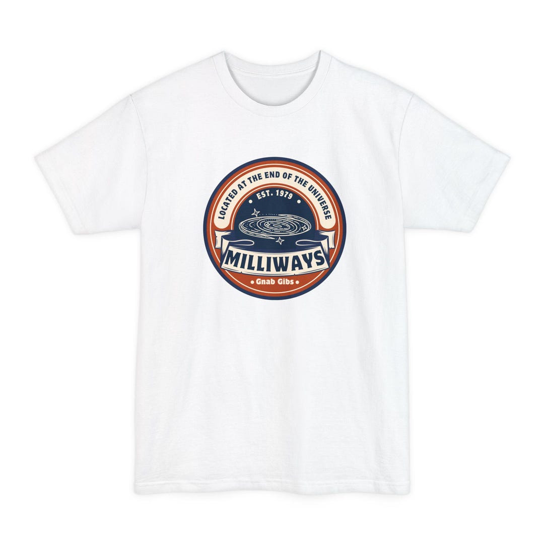 Milliways Restaurant Logo T-shirt | Hitchhiker's Guide Restaurant Badge ...