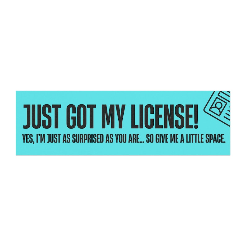 New Driver Student Driver - Funny Car Bumper Magnet - Humor - Etsy