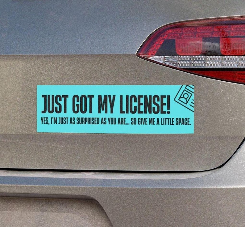New Driver Student Driver - Funny Car Bumper Magnet - Humor - Etsy