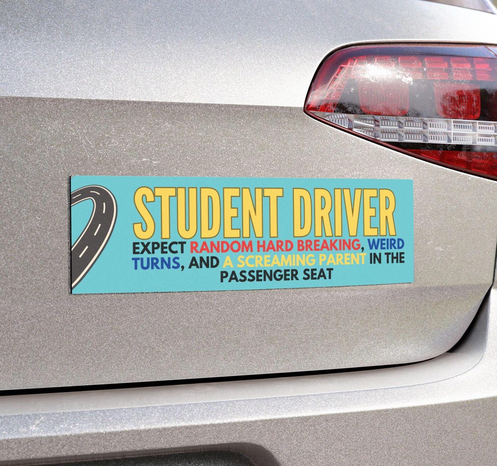Student Driver - Funny Car Bumper Magnet - Humor - Etsy
