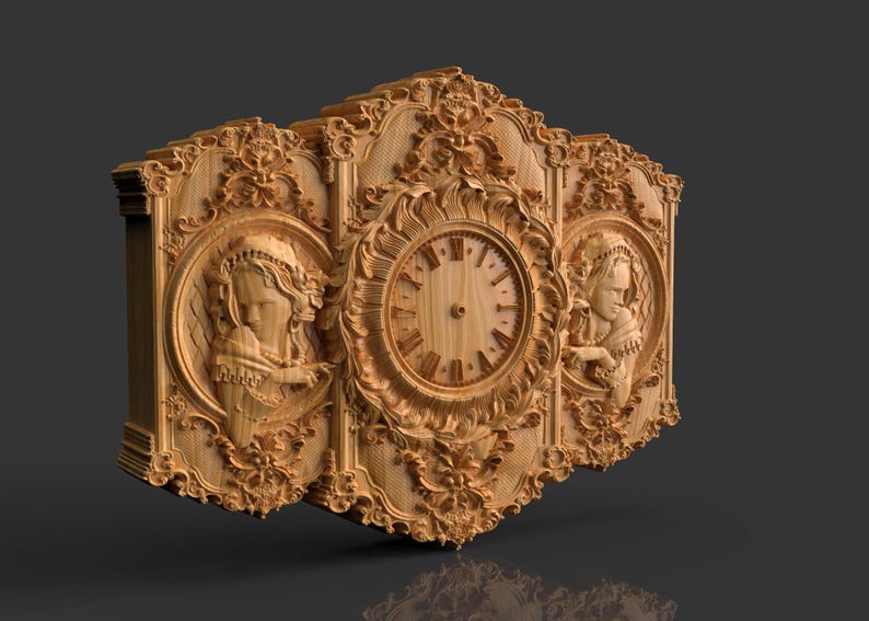 3D Wall Clock STL FİLES - Etsy