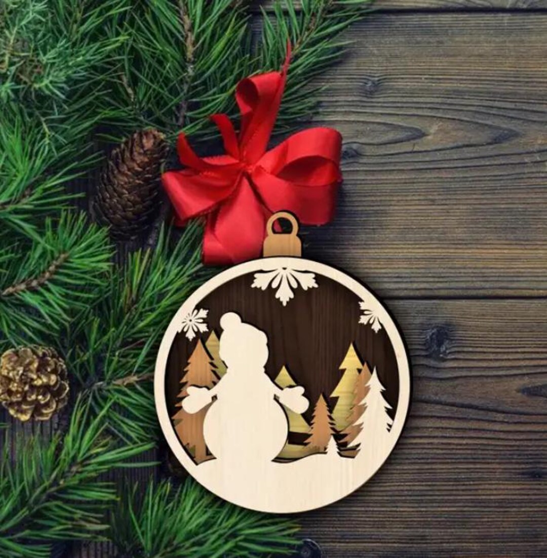 Christmas Ornament Cutting File Pdf-dxf-svg-aı-cdr Files - Etsy