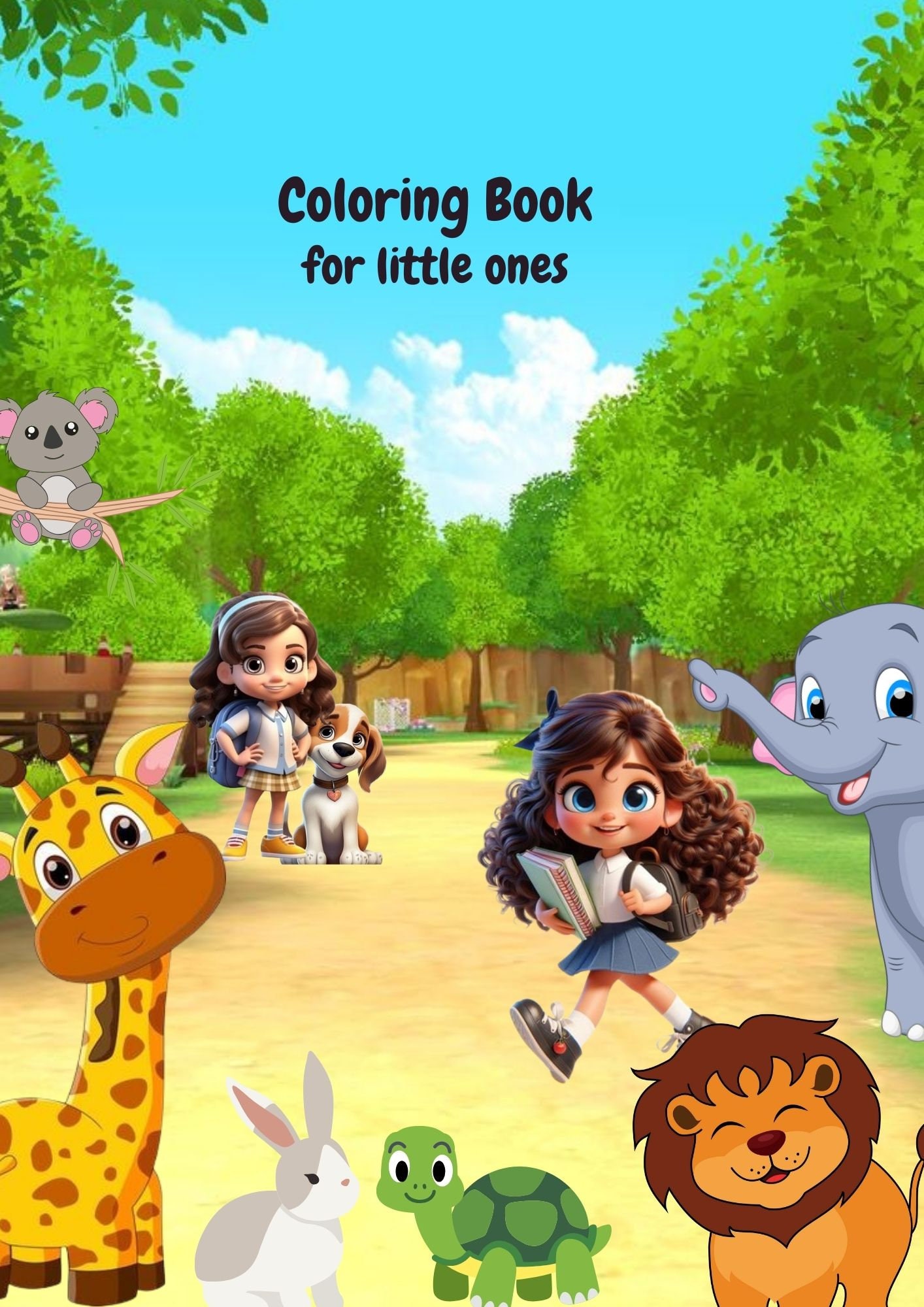 Animals Coloring for Little Ones - Etsy