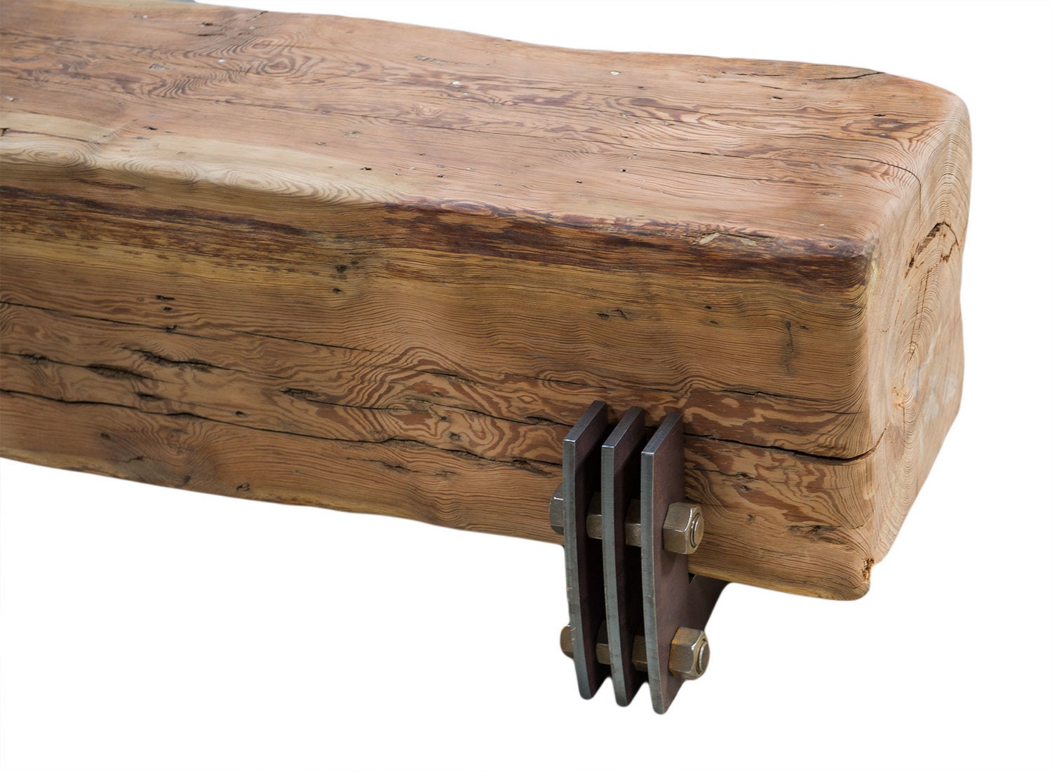 Reclaimed Timber Bench - Contemporary Industrial - Etsy