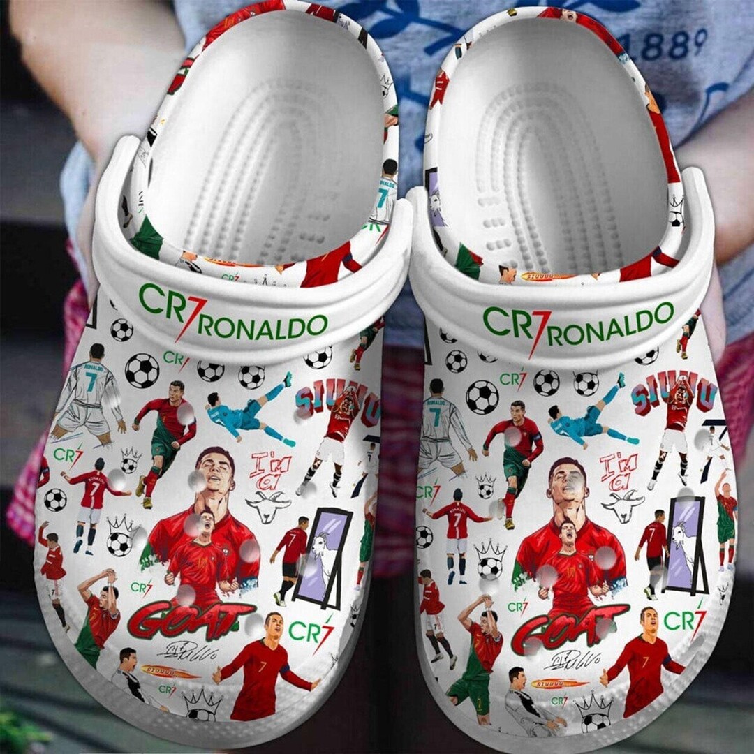 Cristiano Ronaldo CR7 Custom Crocs, Birthday Gift for Him, Unique Gift ...