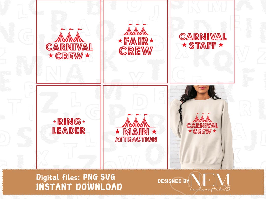 Carnival Staff Svg, Carnival Crew Png, Fair Crew Svg, Ring Leader Svg ...