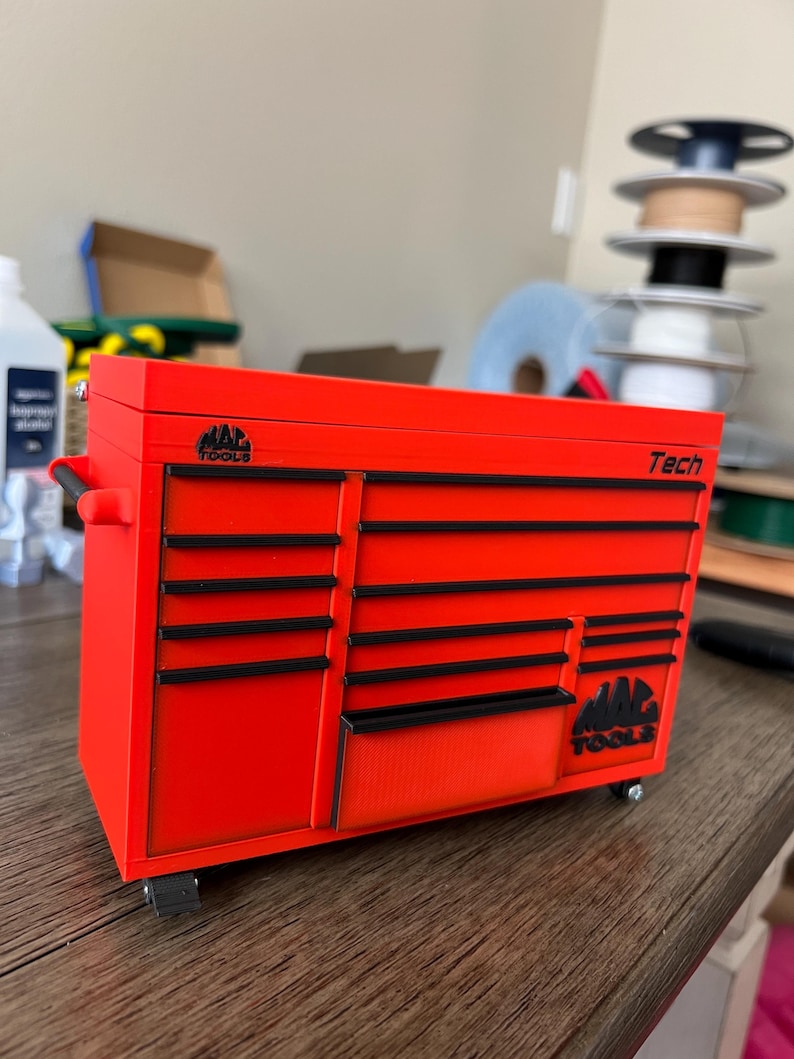 3D Printed Mini “MAC” Toolbox Business Card Holder - Etsy