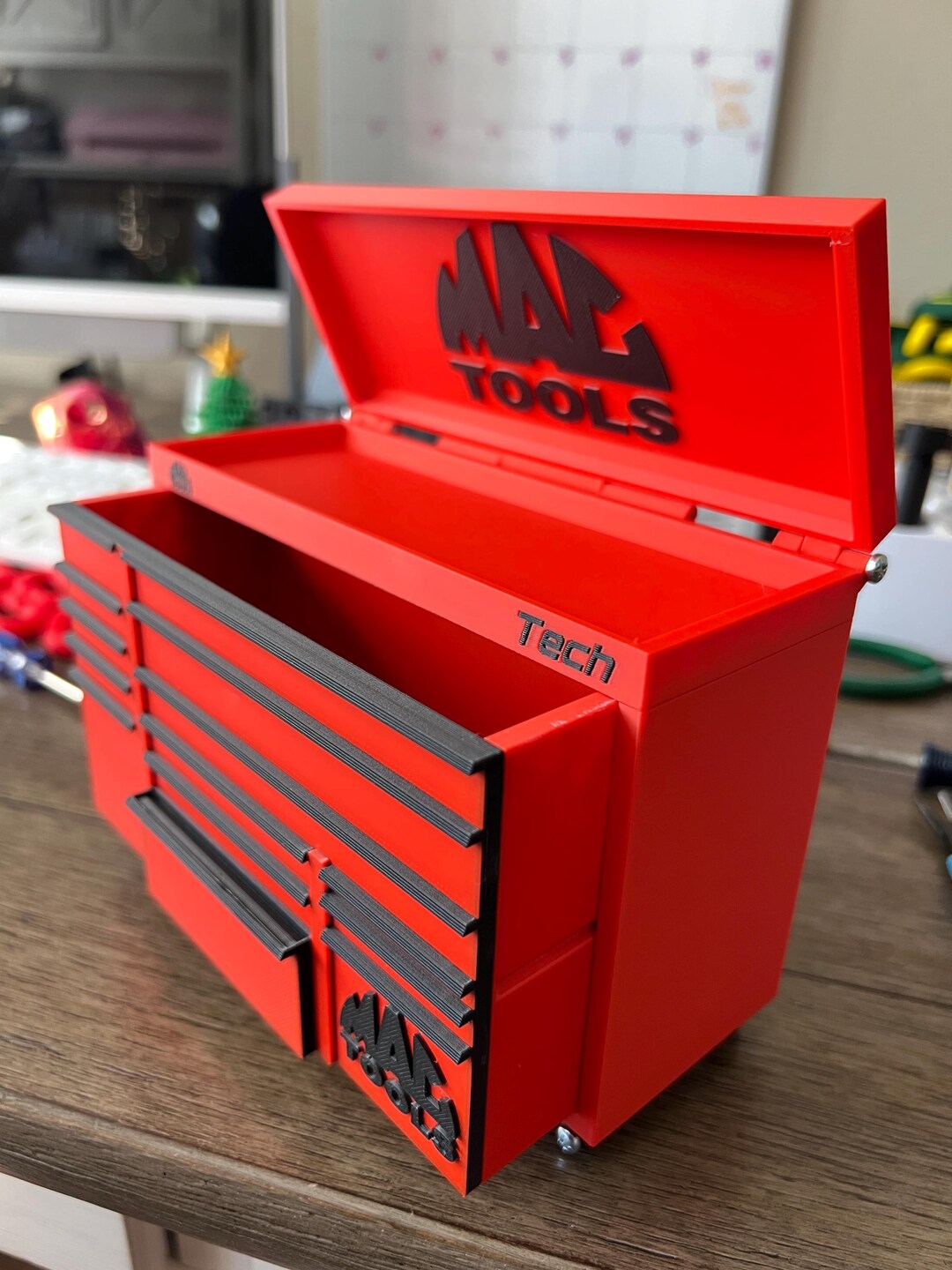 3D Printed Mini “MAC” Toolbox Business Card Holder - Etsy