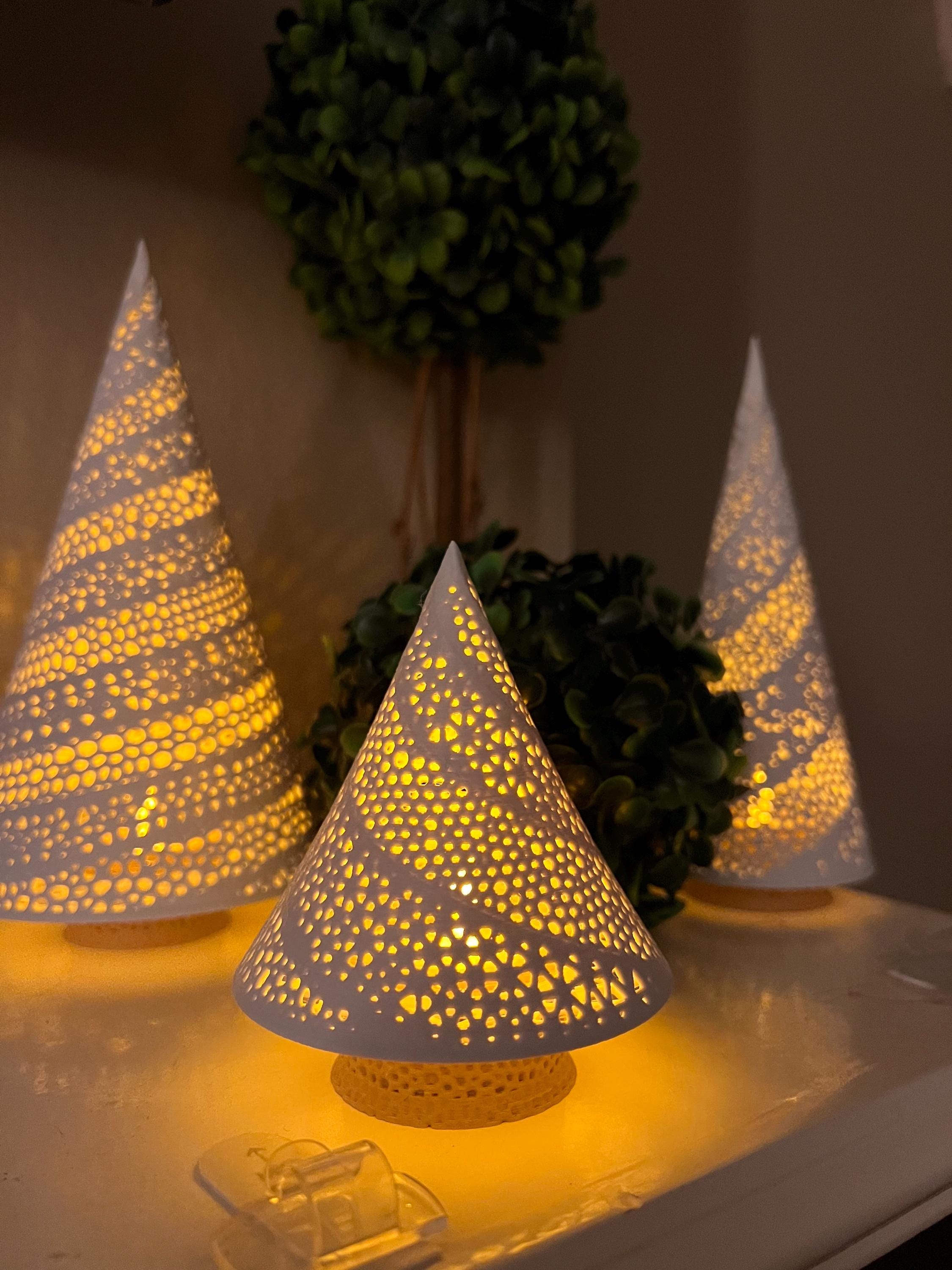 Trio of 3D Printed Christmas Tree Decorations - Etsy