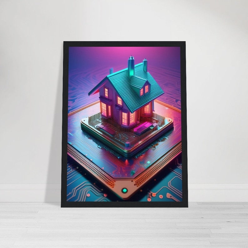 Cpu Chip Circuit Board Circuit Board Decor Chip Wall Art Computer ...