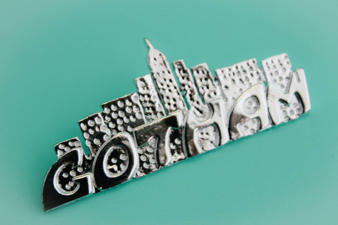 Gotham Comic Book Pin Brooch -vintage Comic Book Inspired Old Stock ...