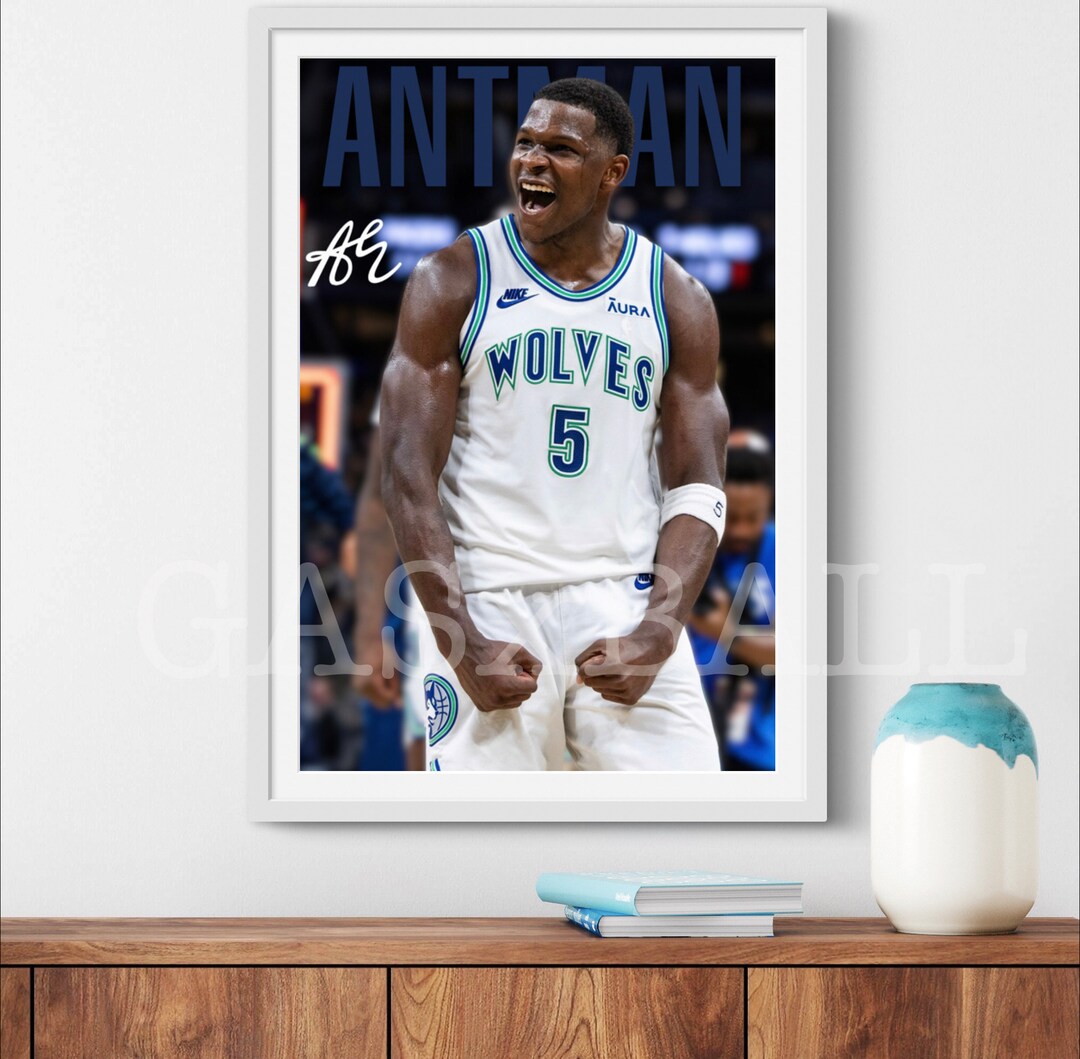Anthony Edwards ANTMAN Printable Wall Art Minnesota Timberwolves NBA ...