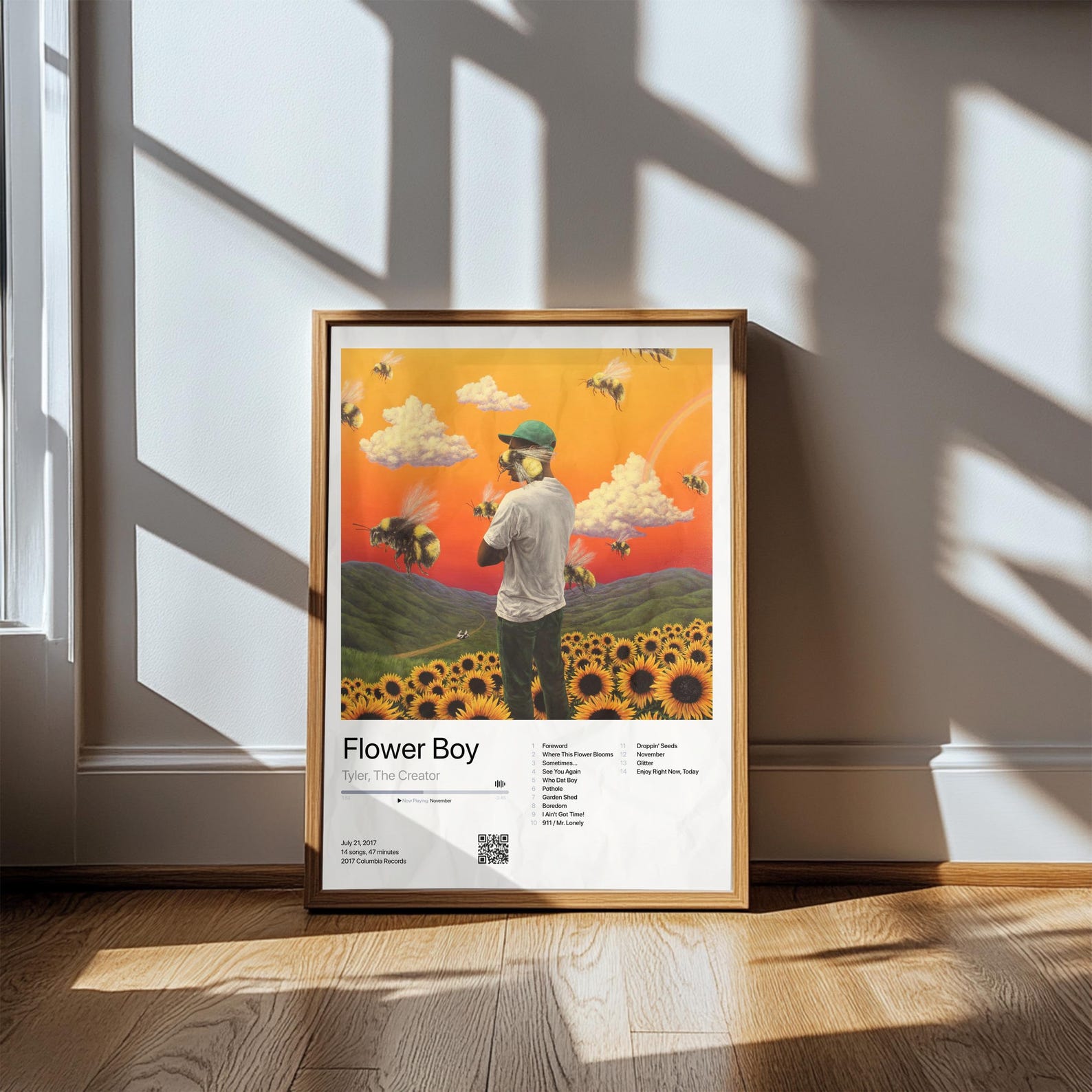 Custom Album Poster With QR Code – Personalized Music Art Print ...