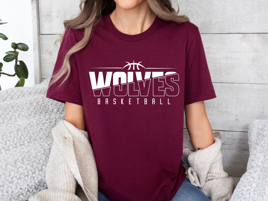 Wolf T-shirt Spirit Week School Pride Shirt Sports Team Fan Gift High ...