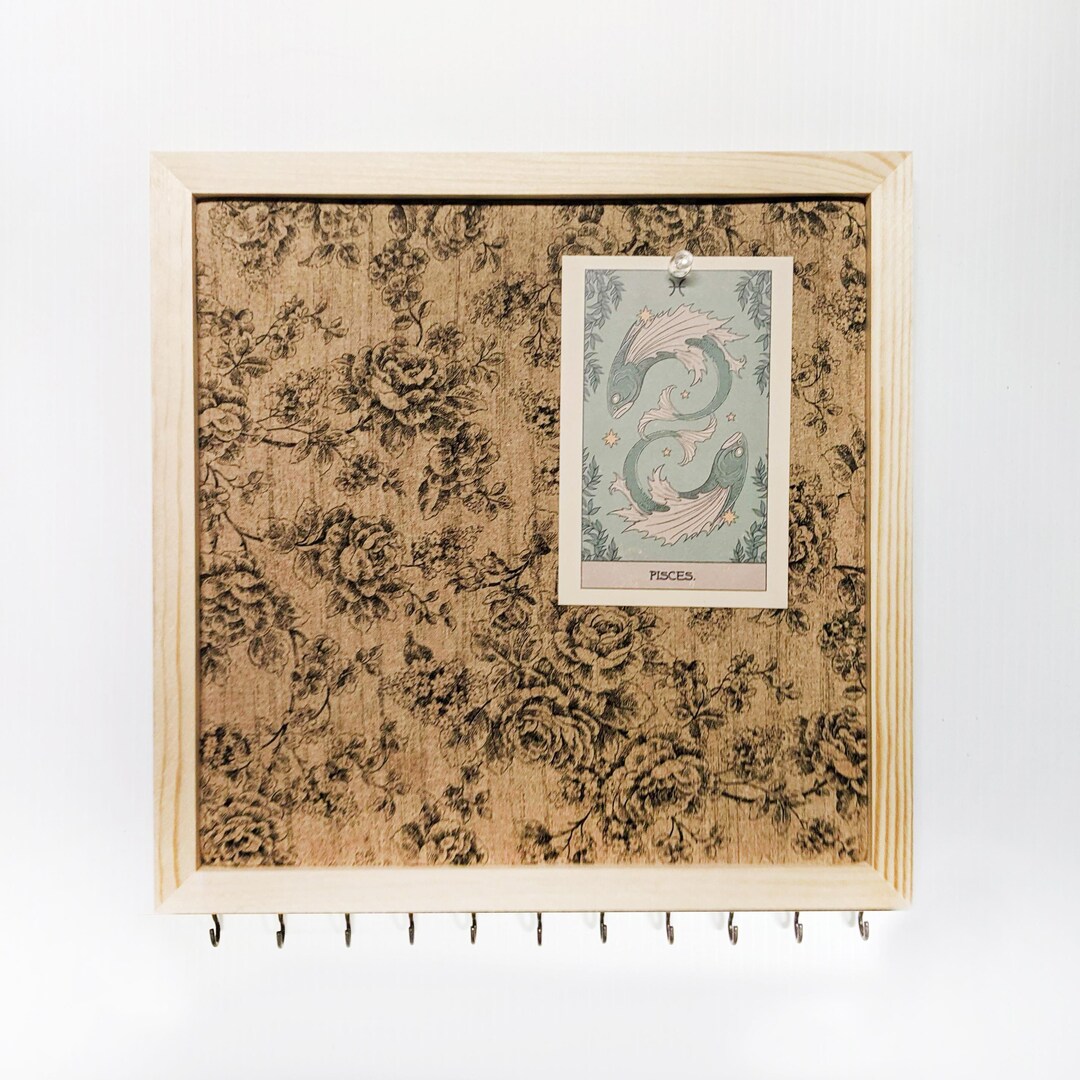 Fabric Cork Board With Hooks - Etsy