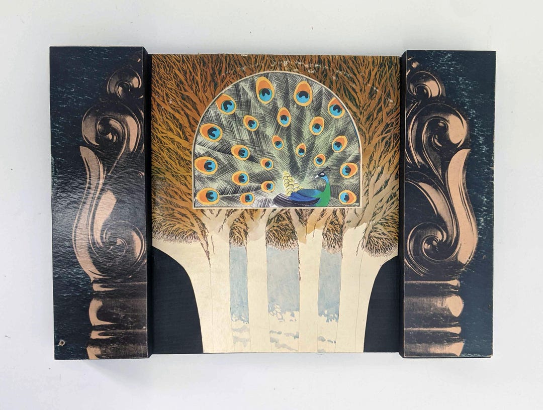 The Tree of Eyes. Collage Piece Mounted on Wood. - Etsy