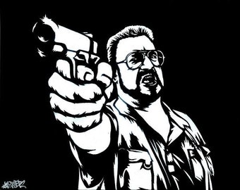 Big Lebowski Stencil - Etsy