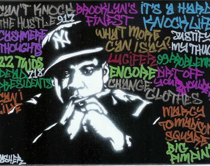 6X8 Jay-z Stencil Graffiti Art - Etsy